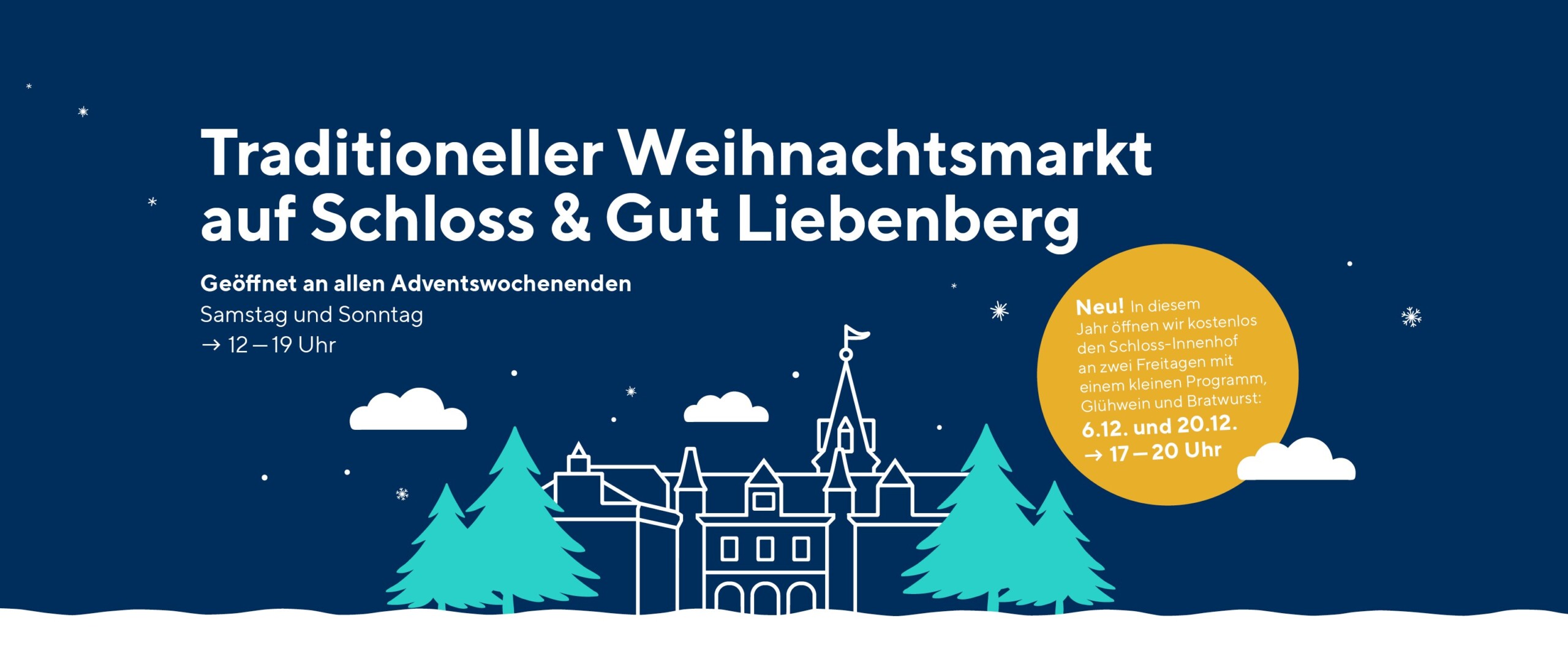 Liebenberger Weihnachtsmarkt | Schloss & Gut Liebenberg